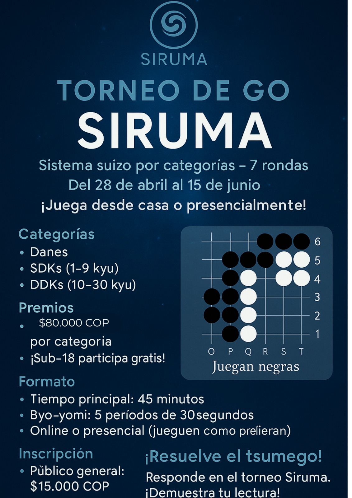 Asociación Colombiana de Go - Torneo Siruma